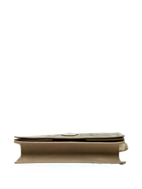 Saint Laurent 20th Century Coated Canvas Giraffe Print Shoulder Bag