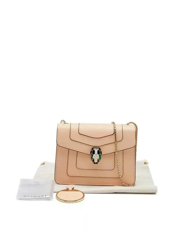 BVLGARI Serpenti Forever Flap Shoulder Bag - Neutrals