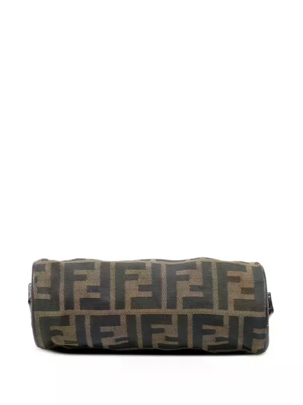 Fendi 20th Century Zucca Canvas Barrel Pochette Handbag