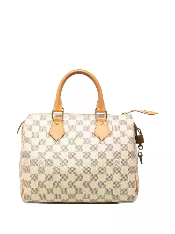 LOUIS VUITTON 2007 Damier Azur Speedy 25 Boston Bag