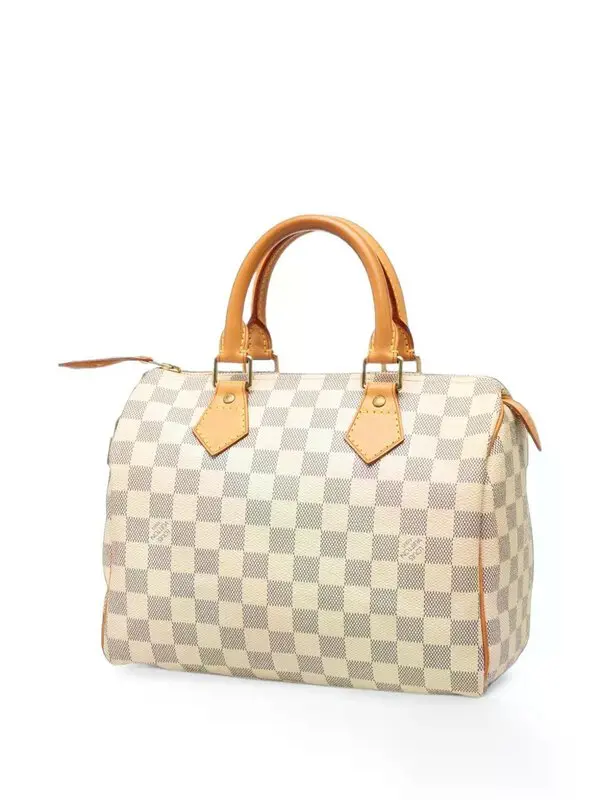 LOUIS VUITTON 2007 Damier Azur Speedy 25 Boston Bag