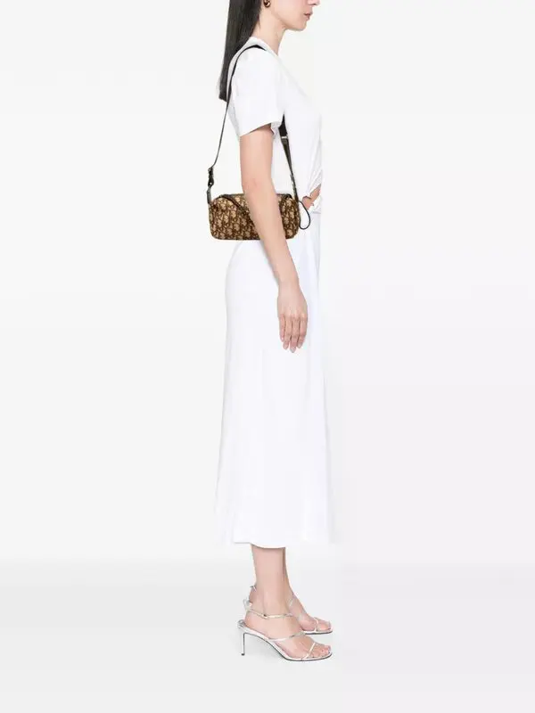 Dior 2006 Oblique Canvas Flight Shoulder Bag