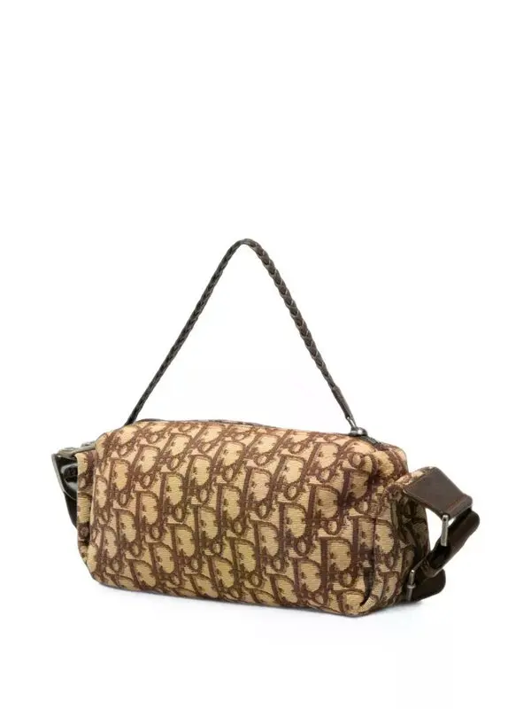 Dior 2006 Oblique Canvas Flight Shoulder Bag