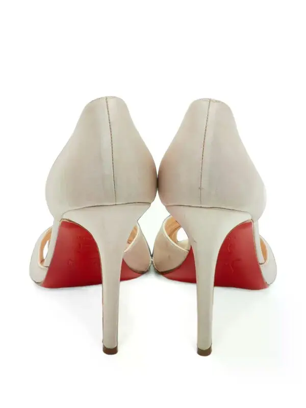 CHRISTIAN LOUBOUTIN Crystal-embellished Satin Pumps