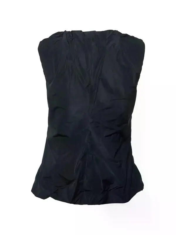 D&G PREOWNED D&g Ruched Zip-up Top