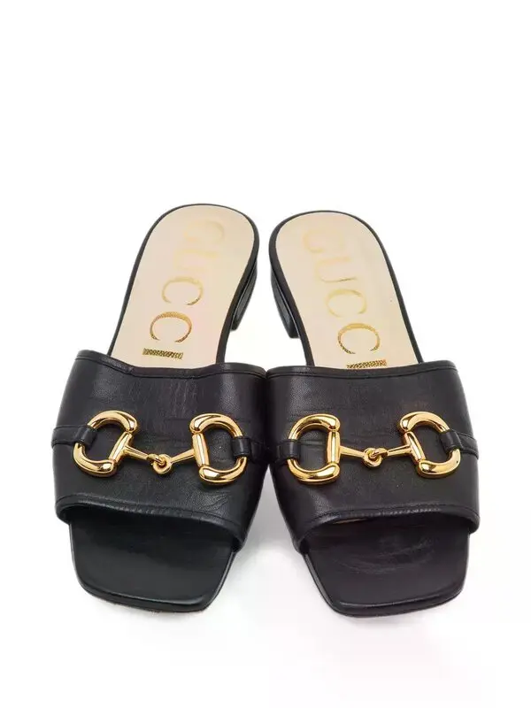 Gucci Horsebit Square Toe Sandals
