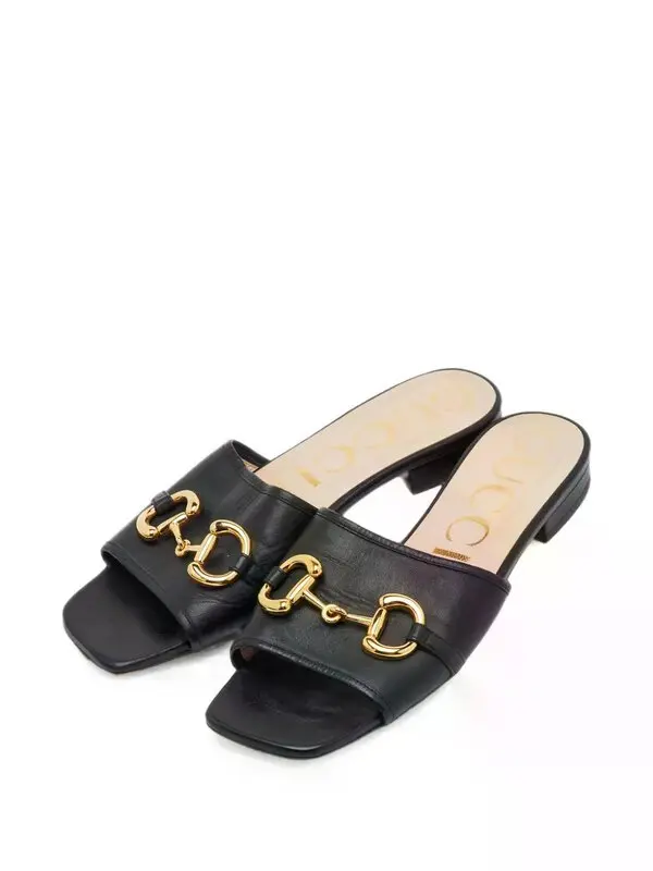 Gucci Horsebit Square Toe Sandals