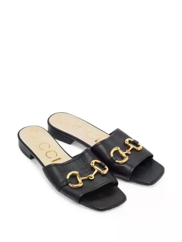 Gucci Horsebit Square Toe Sandals