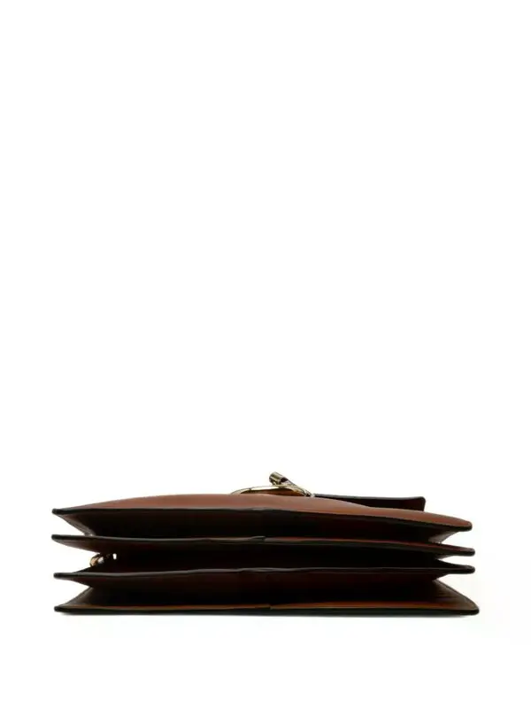 Chloé 2017 Medium Calfskin And Suede Faye Crossbody Bag - Brown