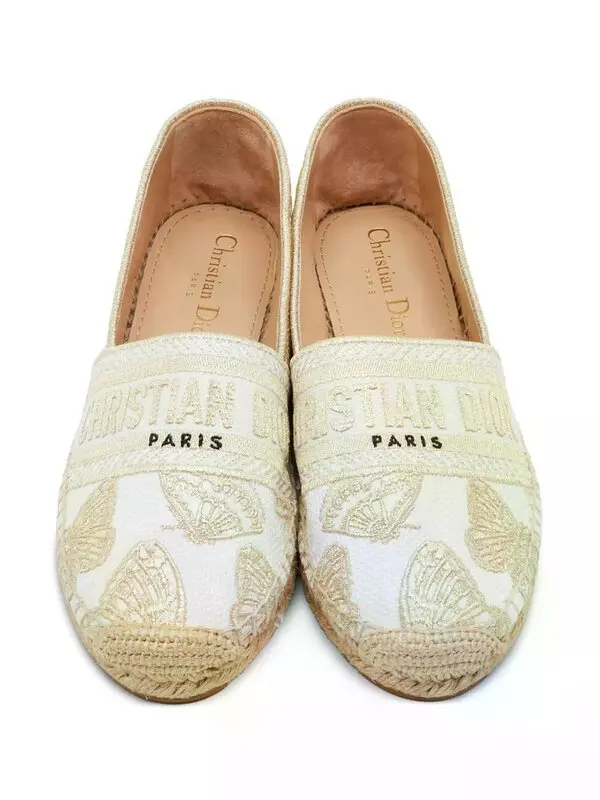 Dior Granville Embroidered Canvas Espadrilles