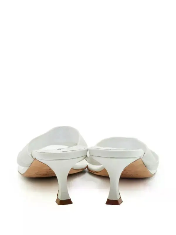 Manolo Blahnik Susa Cut-out Thong Sandals - White