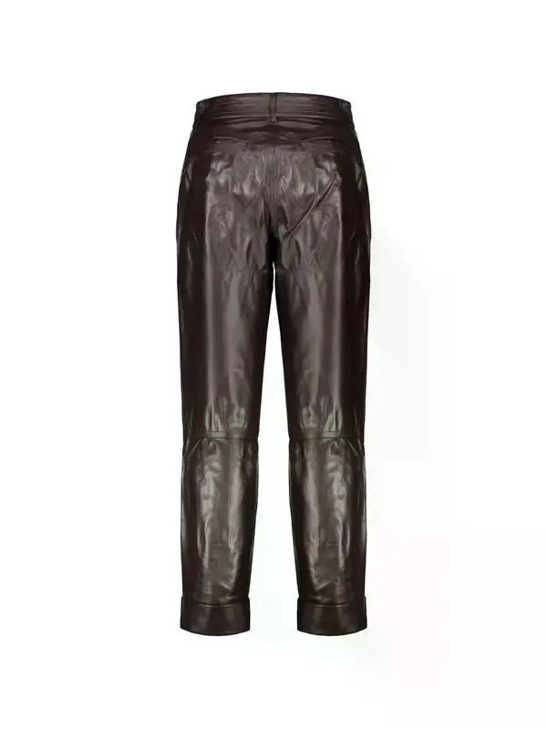 MOORER Sabrina Leather Trousers