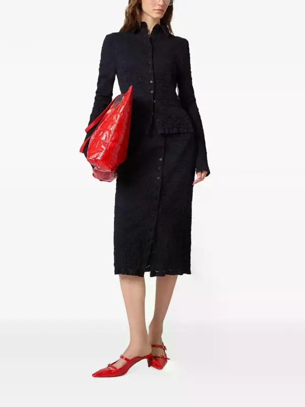 MSGM Button-down Midi Skirt