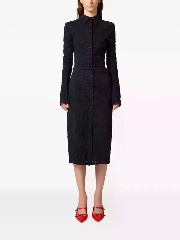 MSGM Button-down Midi Skirt