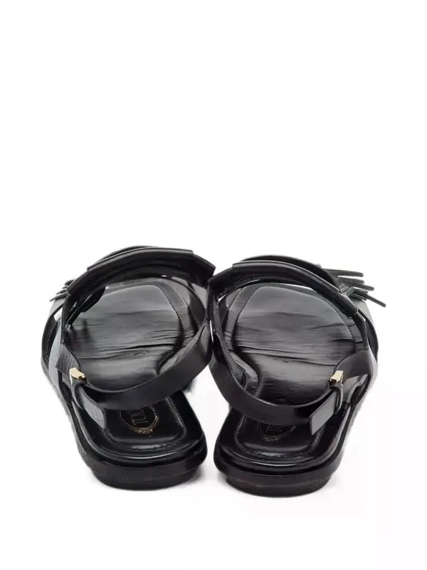 TOD'S Fringe Slingback Sandals