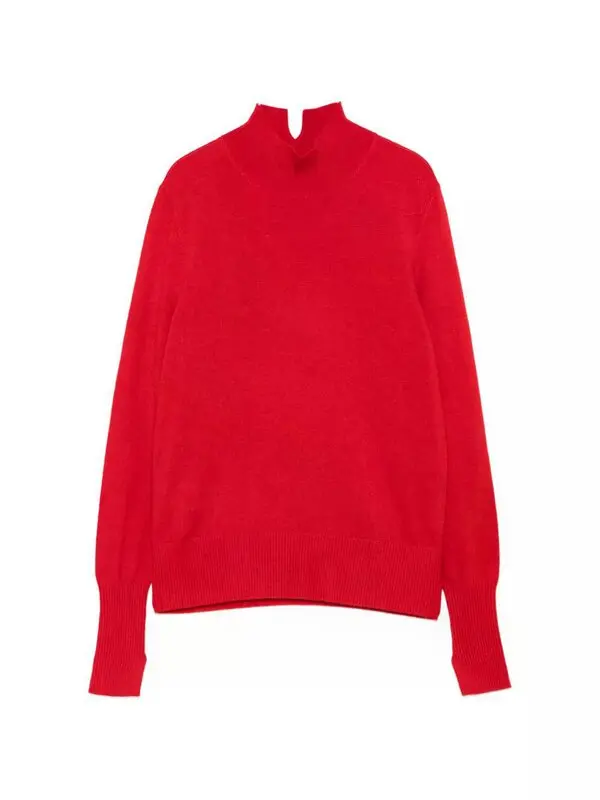Pinko High-neck Logo Patch Sweater