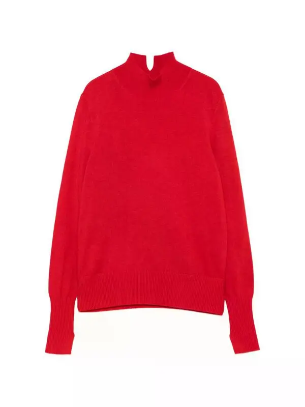 Pinko High-neck Logo Patch Sweater
