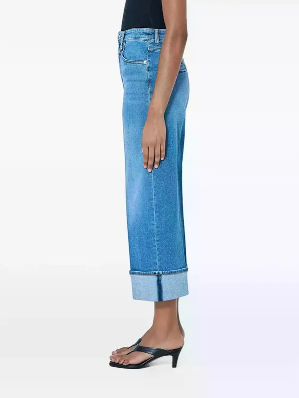 Sportmax Cropped Turned-up Jeans