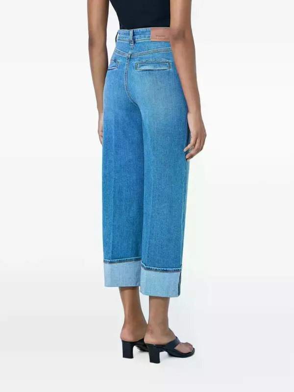 Sportmax Cropped Turned-up Jeans