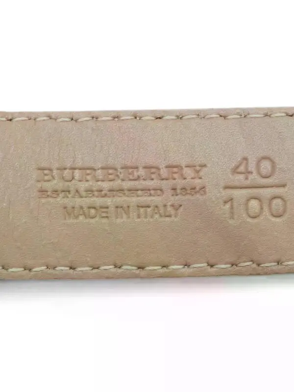 Burberry Nova Check Logo Plaque Belt