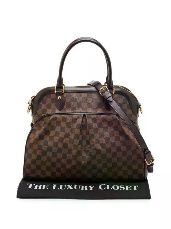 LOUIS VUITTON 2009 Gm Damier Ebene Trevi Tote Bag