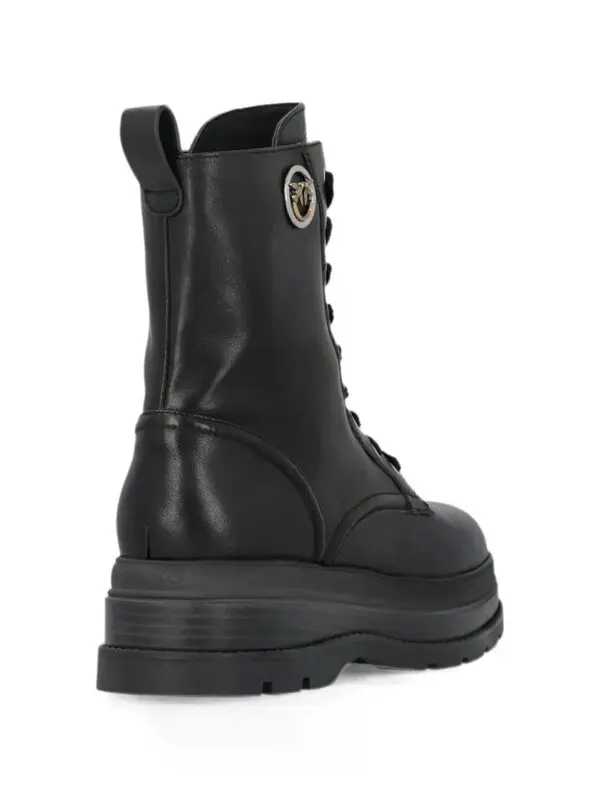 Pinko Love Birds Lace-up Combat Boots