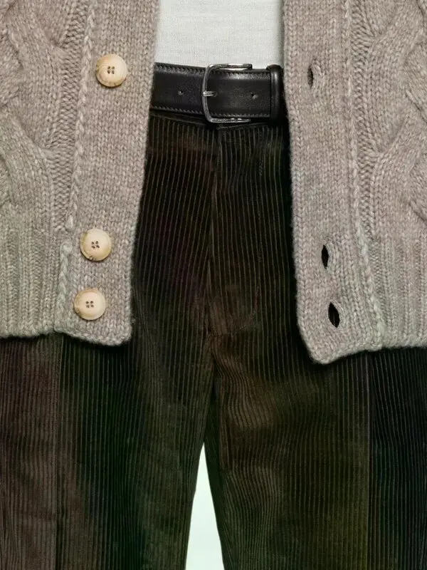 GRAN SASSO Corduroy Drawstring Cargo Pants