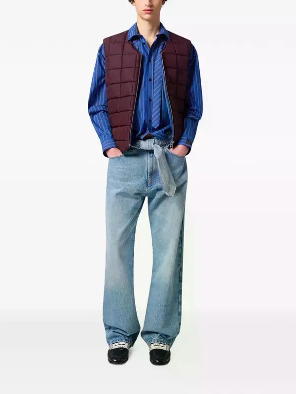 MSGM Tie-waist Straight-leg Jeans