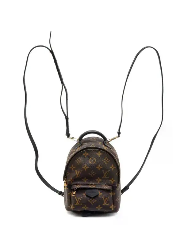 LOUIS VUITTON 2015 Mini Palm Springs Monogram Backpack - Brown