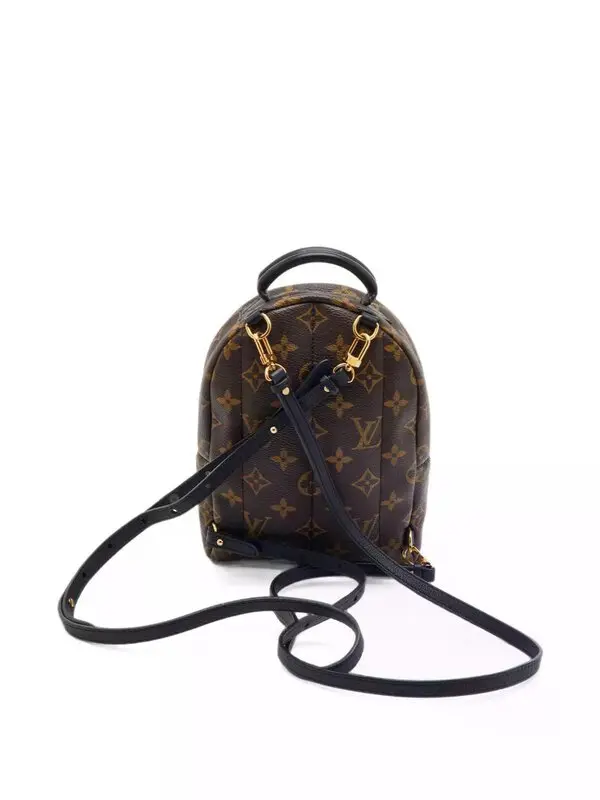 LOUIS VUITTON 2015 Mini Palm Springs Monogram Backpack - Brown