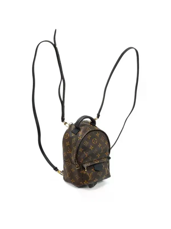 LOUIS VUITTON 2015 Mini Palm Springs Monogram Backpack - Brown