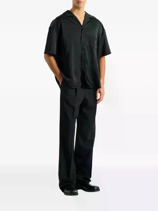 Balmain Paris Shirt In Textured Nylon