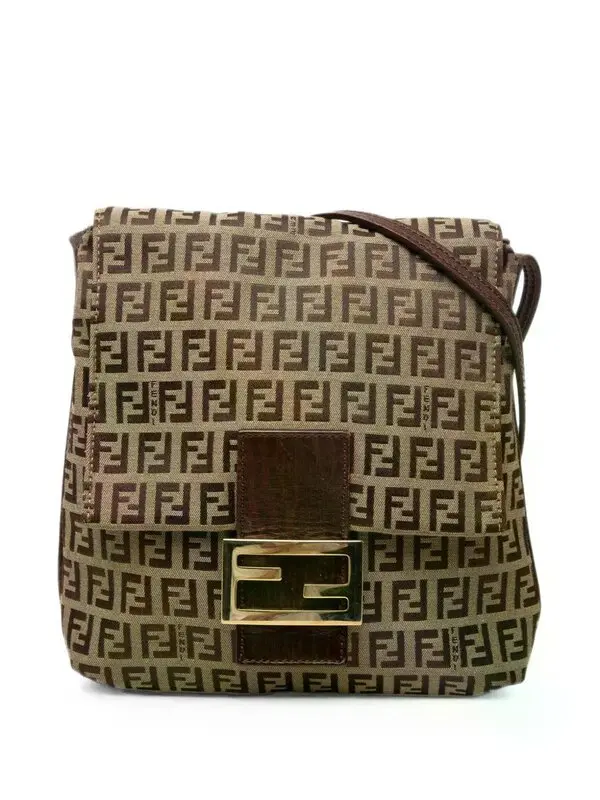 Fendi 2000-2010 Zucchino Canvas Crossbody Bag