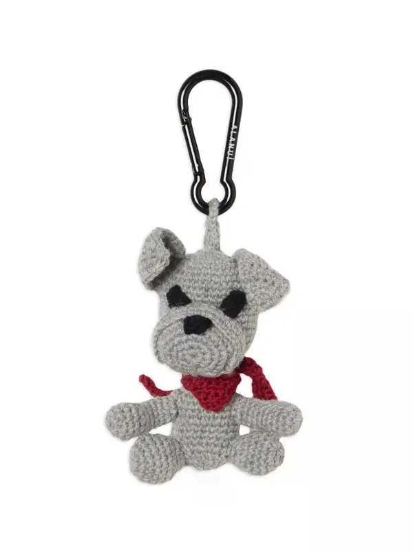 Alanui Coco Amigurumi Crochet Keyring - Grey