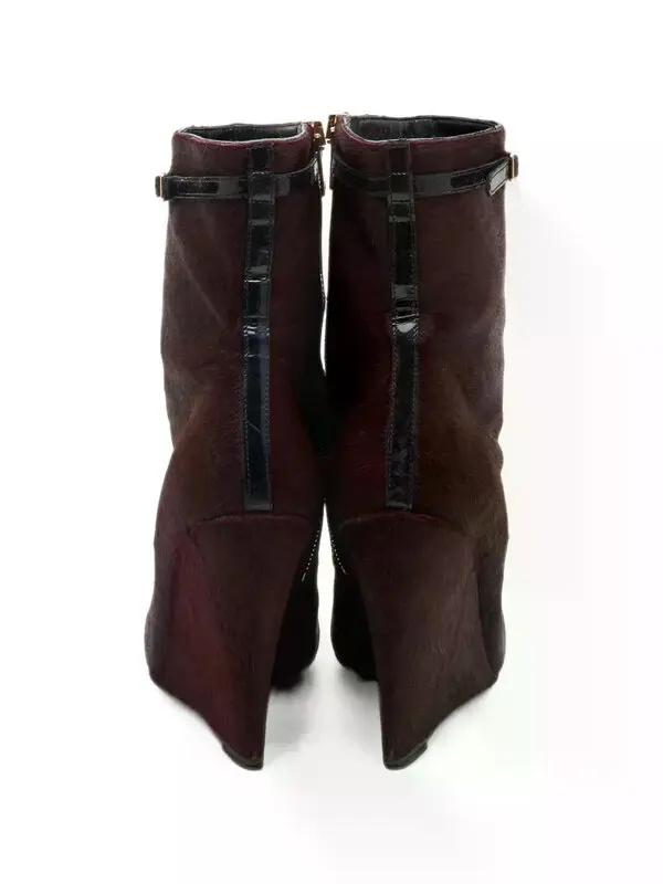 LOUIS VUITTON Pointed-toe Wedge Ankle Boots