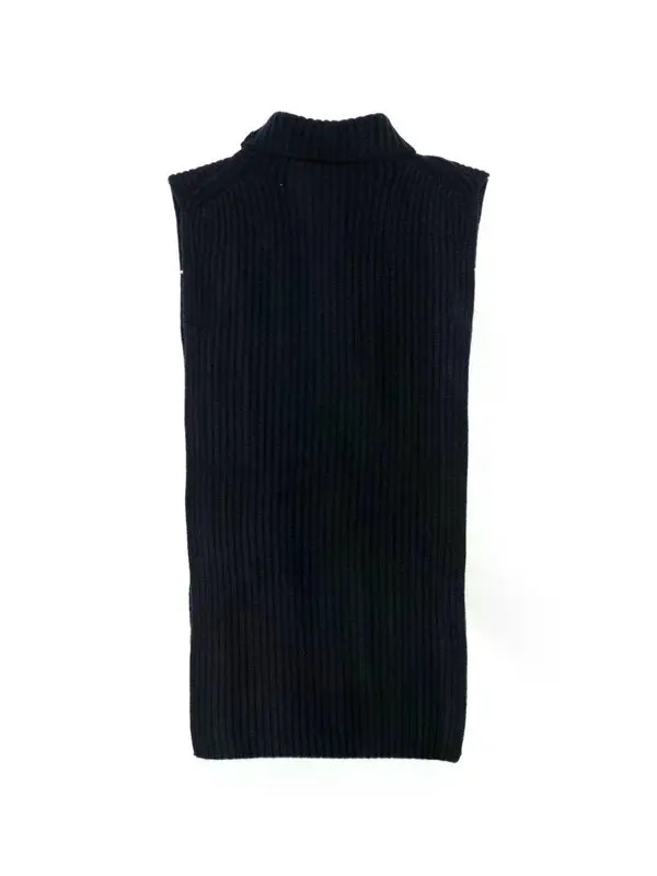 Christian Wijnants Ribbed-knit Mock-neck Knitted Top