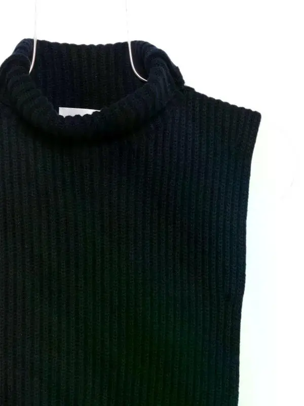 Christian Wijnants Ribbed-knit Mock-neck Knitted Top