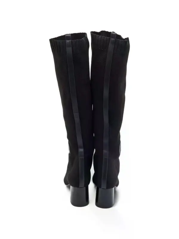 Hermès Fontaine Knit´knee-high Boots