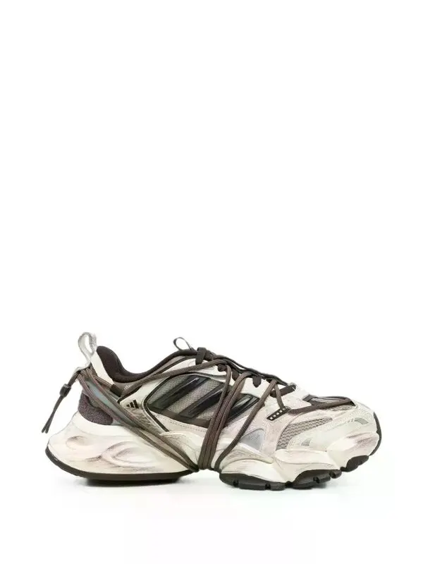 Adidas Xlg Runner Deluxe 2.0 Distressed Panelled Sneakers