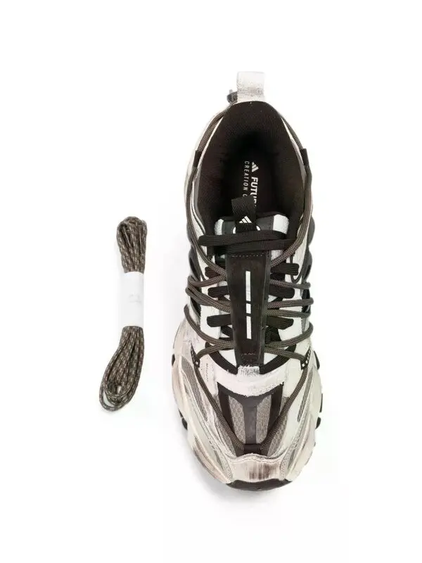Adidas Xlg Runner Deluxe 2.0 Distressed Panelled Sneakers