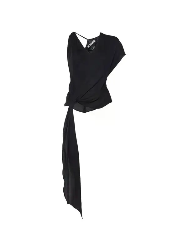 Jacquemus Le Souk Draped Asymmetric Top