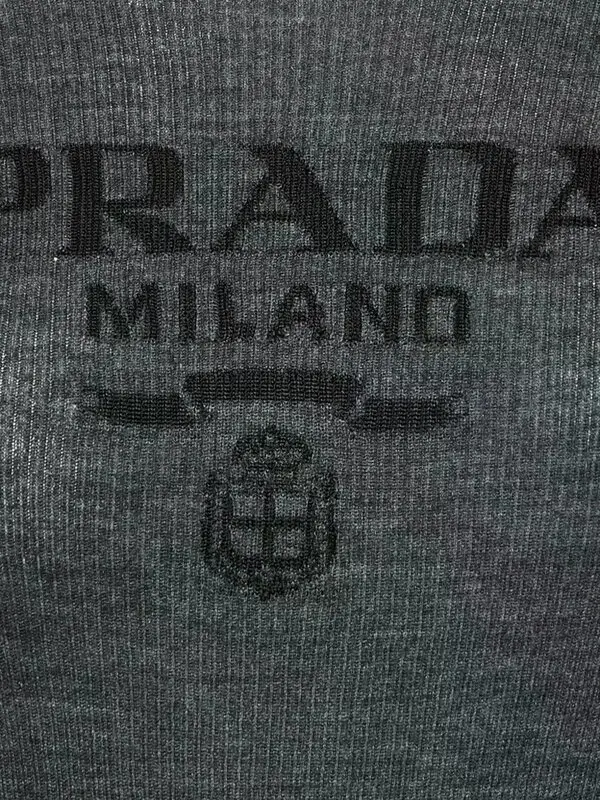 Prada Logo Crew Neck Knit