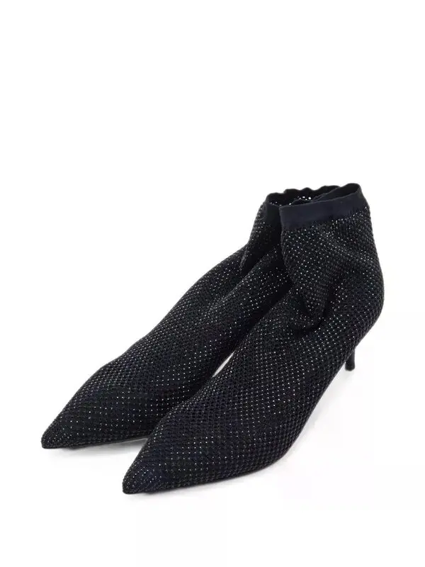 LE SILLA Gilda Crystal-embellished Stretch Boots - Black