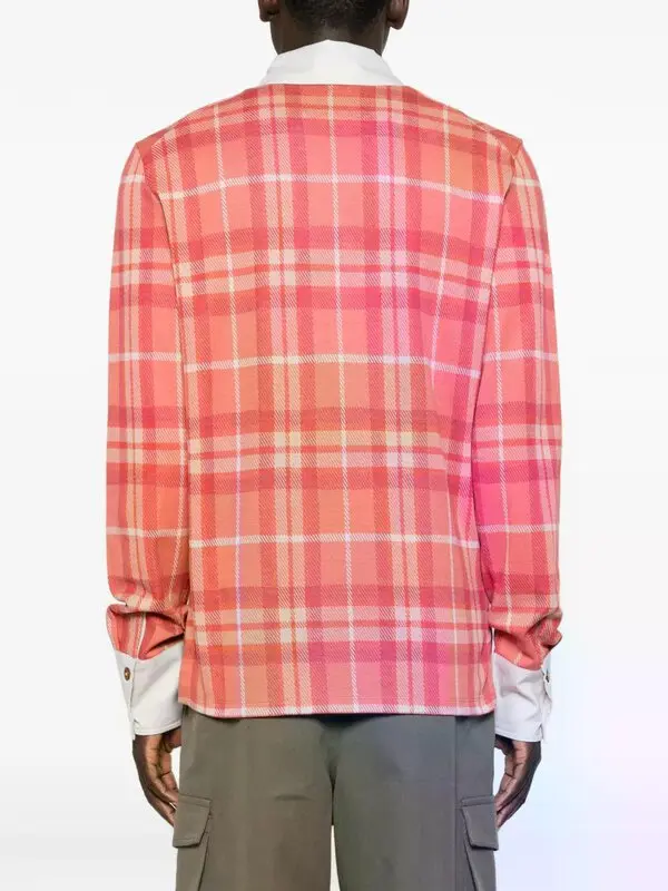 VIVIENNE WESTWOOD Check-pattern Long-sleeve Polo Shirt