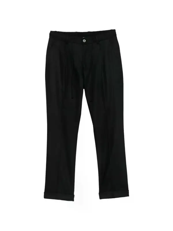 GRAN SASSO Drawstring Pleated Tailored Trousers