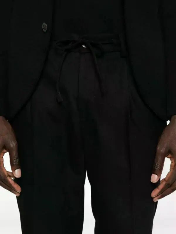 GRAN SASSO Drawstring Pleated Tailored Trousers