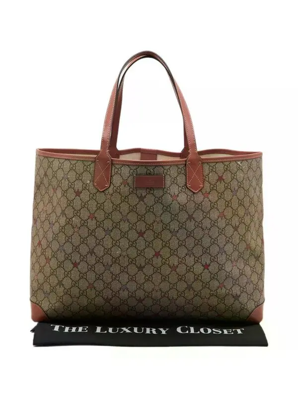 Gucci Stars Gg Supreme Tote Bag