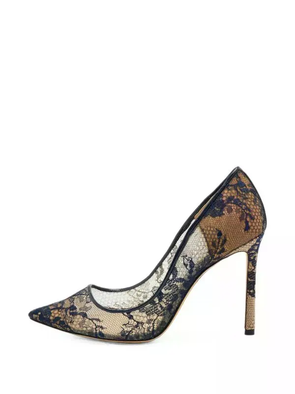 JIMMY CHOO Romy Lace Pumps - Neutrals
