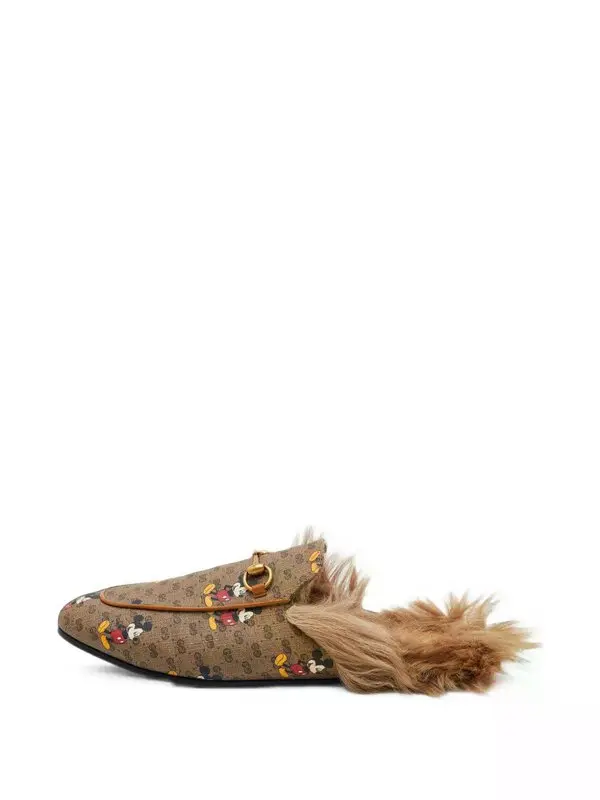 Gucci X Mickey Mouse Print Mules