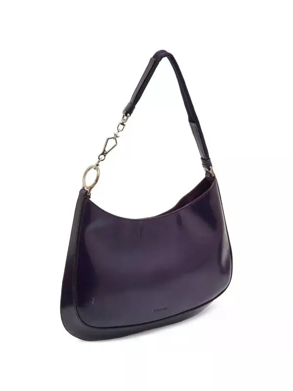 Prada Spazzolato Cleo Tote Bag - Purple